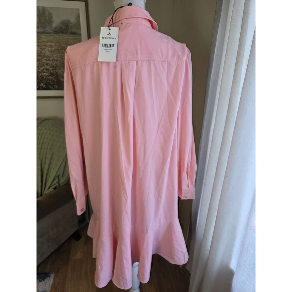 Tuckernuck | Dresses | Tuckernuck Callahan Shirt Dress Peach Size Xl ...
